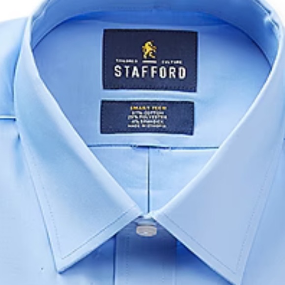 Stafford | Shirts | Mens Light Blue Dress Shirt Nwt Medium | Poshmark